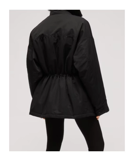 Gucci Technical Cotton Faille Jacket With Shearling