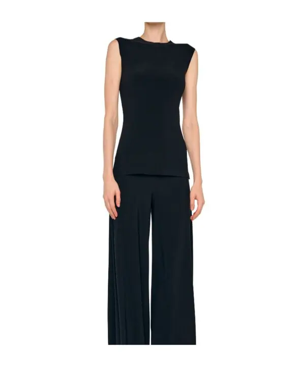 Norma Kamali Sleeveless Crewneck Top
