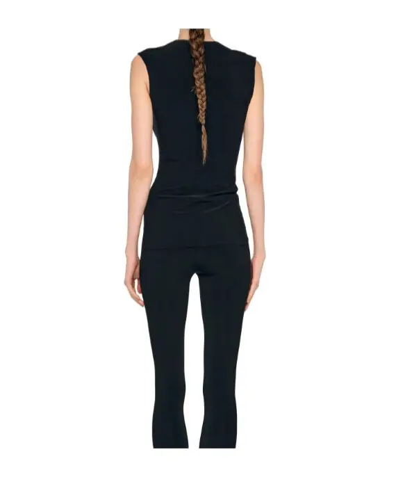 Norma Kamali Sleeveless Crewneck Top