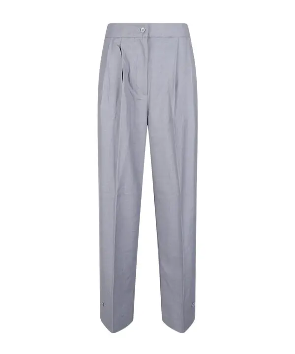 THE FRANKIE SHOP Pleated-detail Casual Trousers - Gray