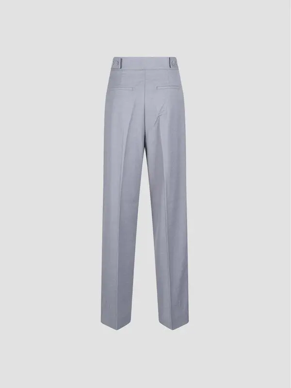 THE FRANKIE SHOP Pleated-detail Casual Trousers - Gray