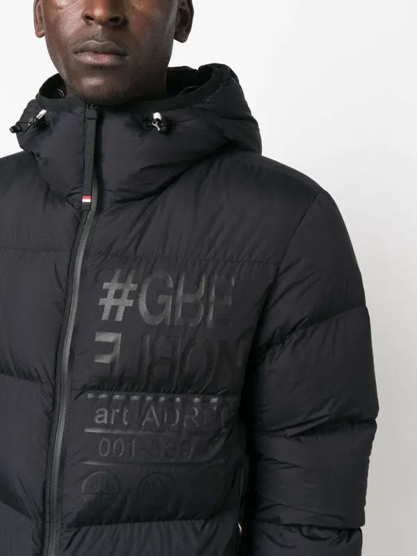 Moncler Adret Logo Printed Padded Jacket