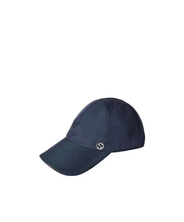 Gucci Gg Logo Baseball Cap - Blue