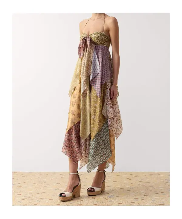 Zimmermann Fairlight Scarf Halter Dress