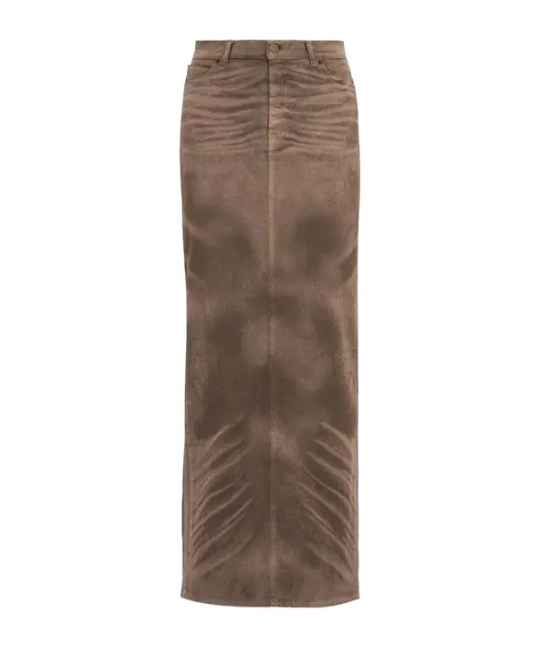Giuseppe Di Morabito Five-pocket Denim Skirt - Brown