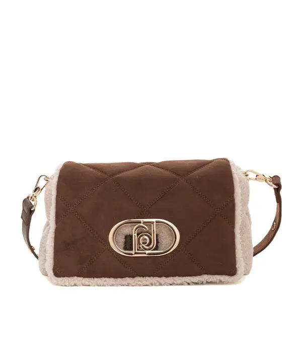 Liu Jo Lapuffy Quilted Faux-shearling Crossbody Bag