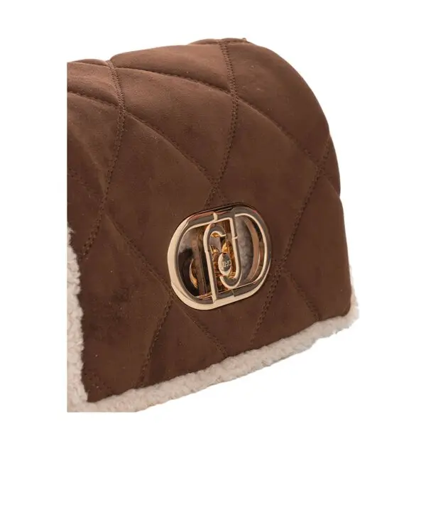 Liu Jo Lapuffy Quilted Faux-shearling Crossbody Bag