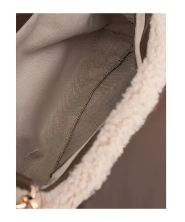 Liu Jo Lapuffy Quilted Faux-shearling Crossbody Bag