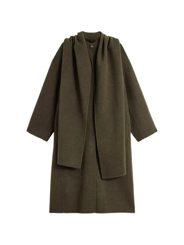 Soeur Scarf-collar Long Coat