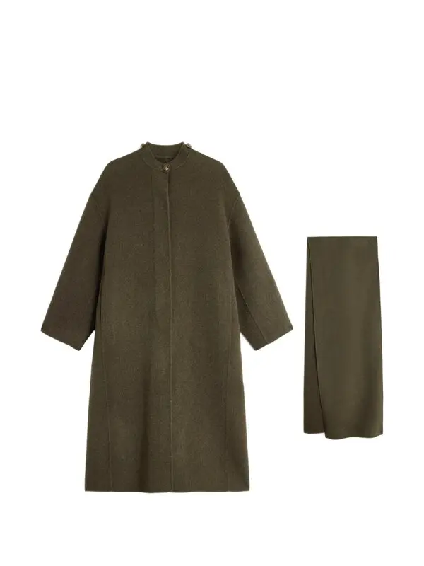 Soeur Scarf-collar Long Coat