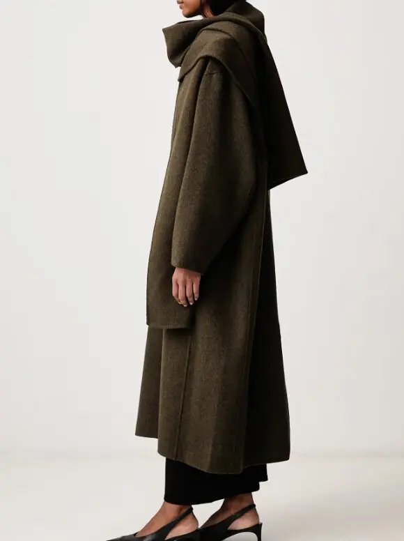 Soeur Scarf-collar Long Coat