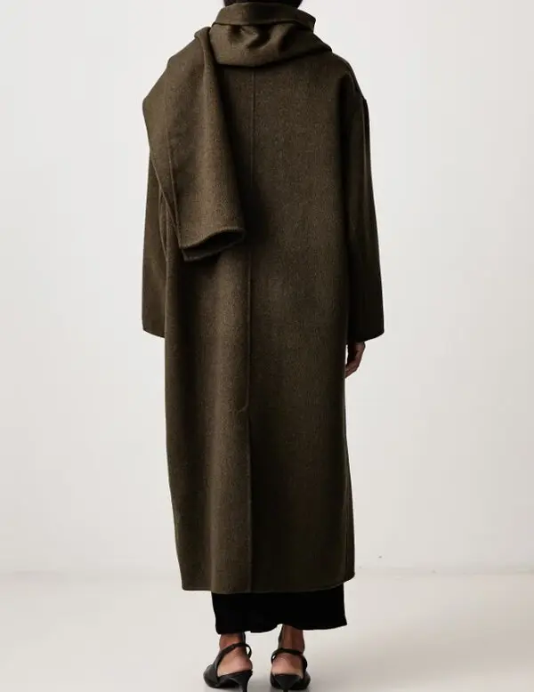 Soeur Scarf-collar Long Coat
