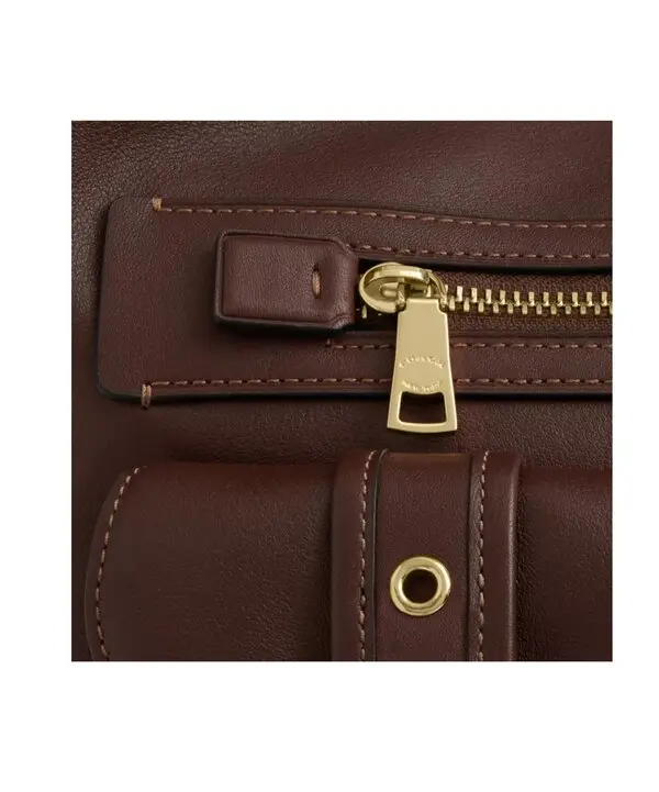 COACH Allison Zip Top Shoulder Bag - Brown