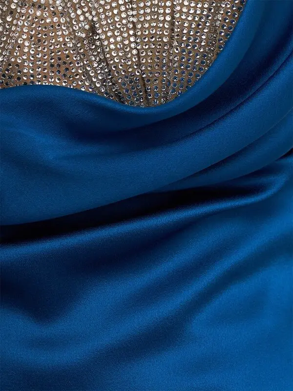 Giuseppe Di Morabito Long Dress With Crystal Bra Detail