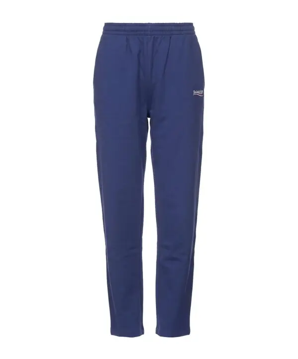 Balenciaga Elastic Waist Straight Leg Embroidered Sweatpants