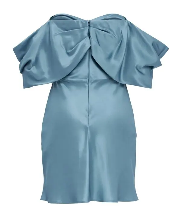 Giuseppe Di Morabito Draped Short Silk Dress