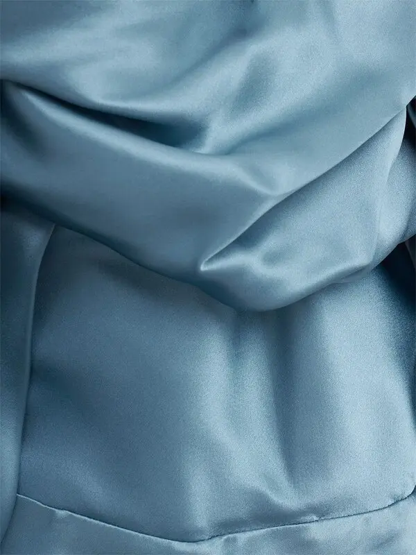 Giuseppe Di Morabito Draped Short Silk Dress