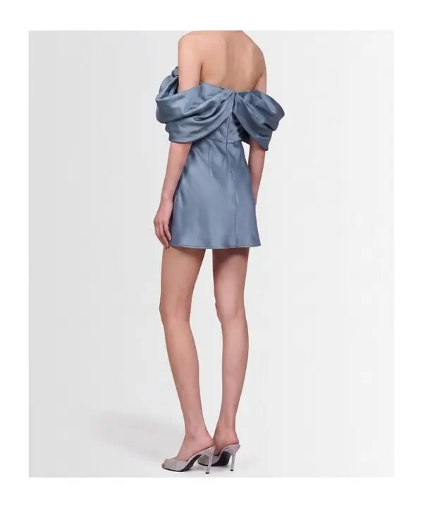 Giuseppe Di Morabito Draped Short Silk Dress