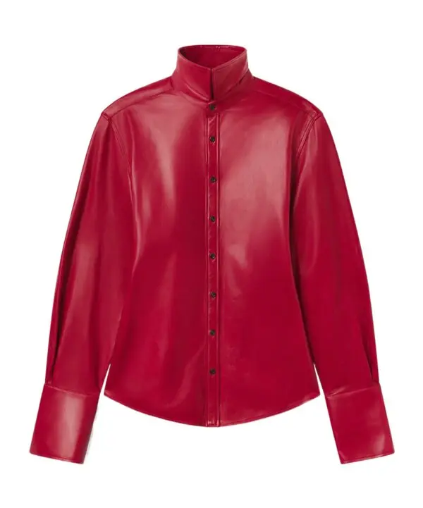 Co Oversized Leather Shirt