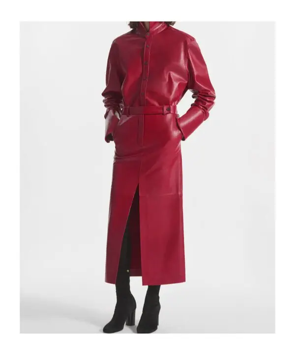 Co Oversized Leather Shirt