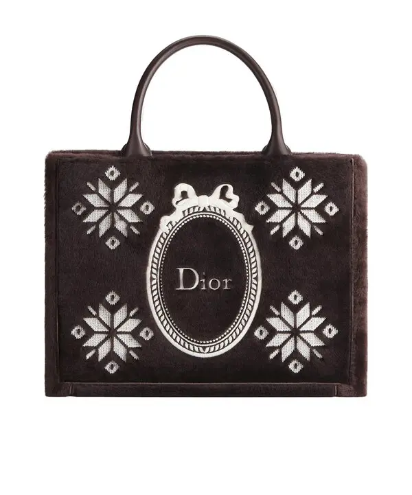 Dior Dioralps Medium Book Tote - Black