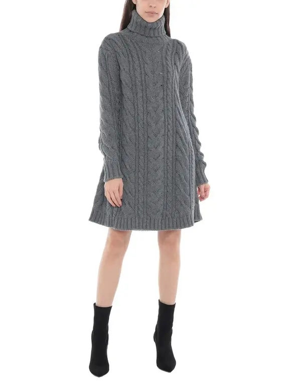 Dolce & Gabbana Turtleneck Cable Knit Mini Dress