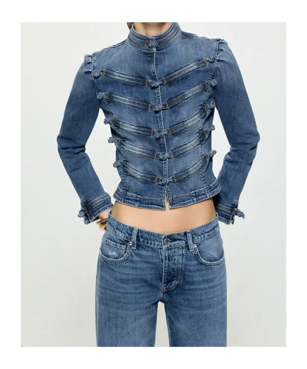 Liu Jo Jacket In Denim With Alamari