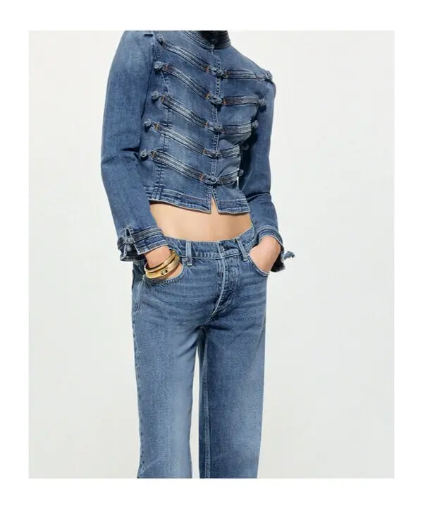 Liu Jo Jacket In Denim With Alamari