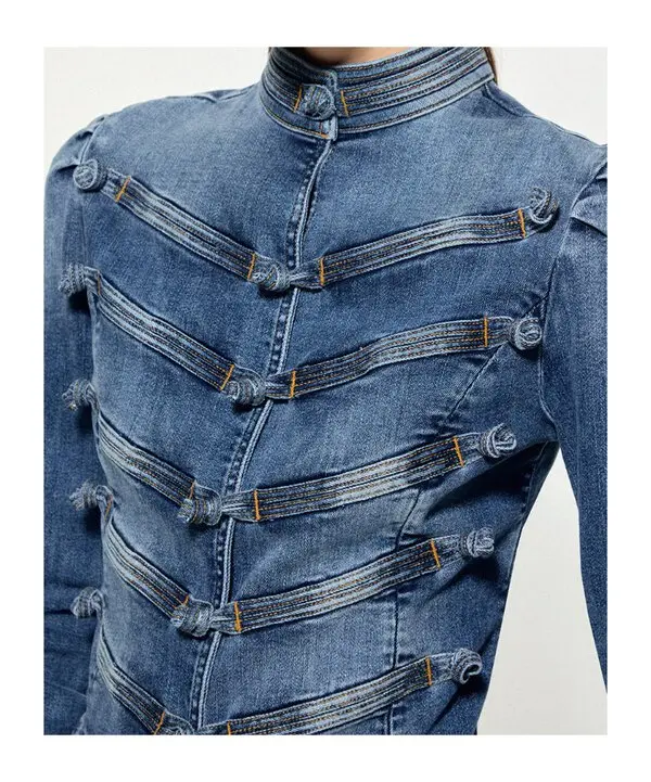 Liu Jo Jacket In Denim With Alamari