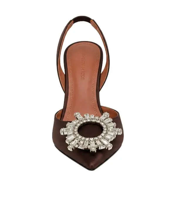 Amina Muaddi Pointed-toe High-heeled Sandals