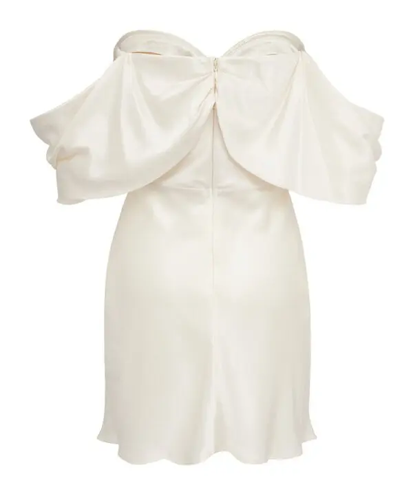 Giuseppe Di Morabito Draped Short Silk Dress