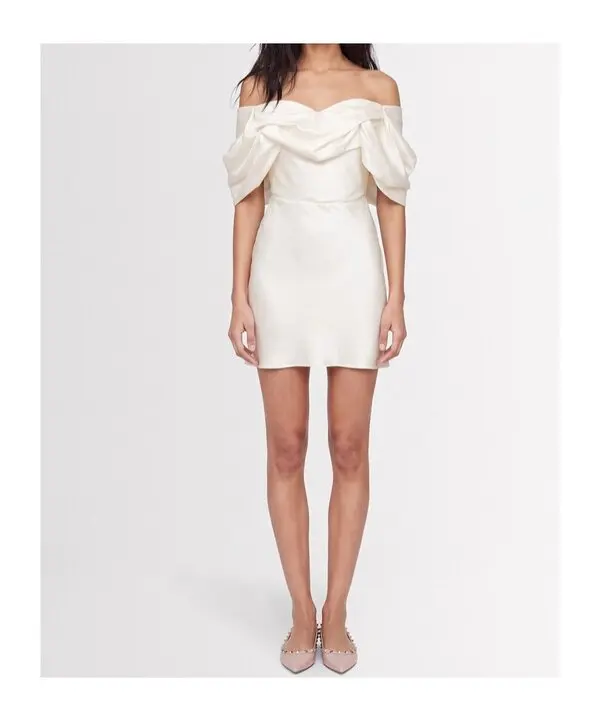 Giuseppe Di Morabito Draped Short Silk Dress