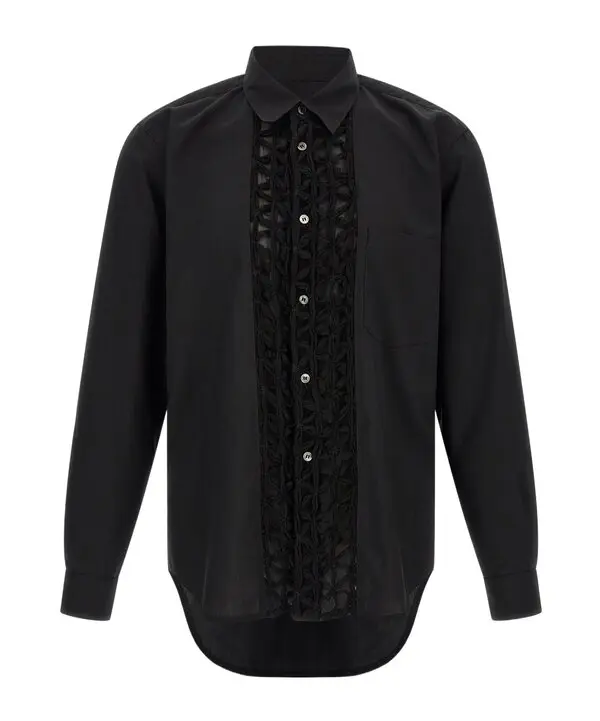 Comme Des Garçons Long-sleeved Shirt - Black