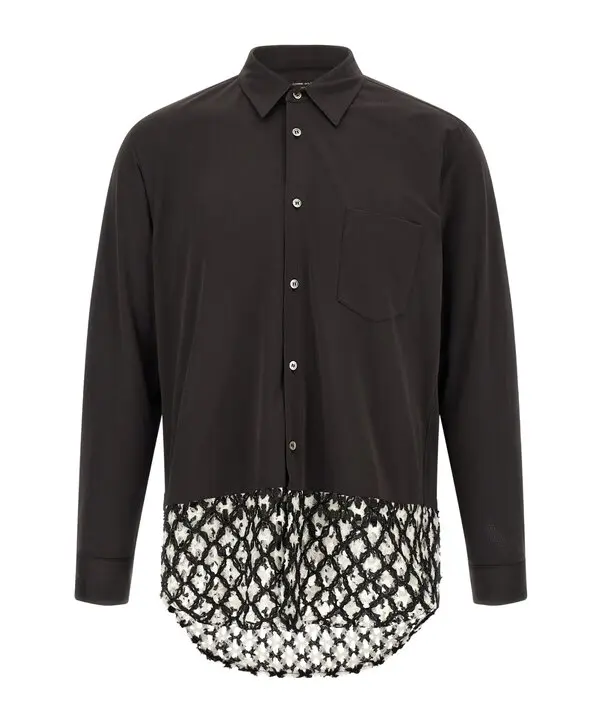 Comme Des Garçons Long-sleeved Shirt - Black
