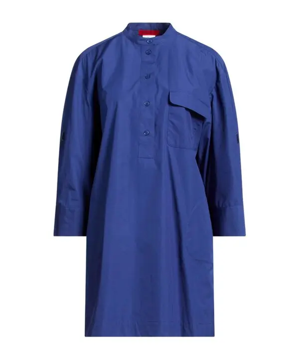 Max & Co. Stand Collar Utility Shirt Dress