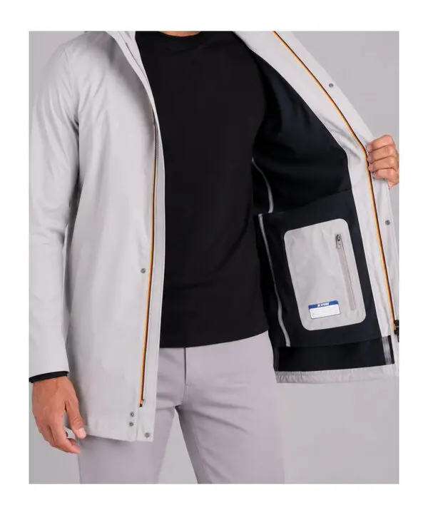 K-WAY Marlyn Hooded Logo-patch Coat