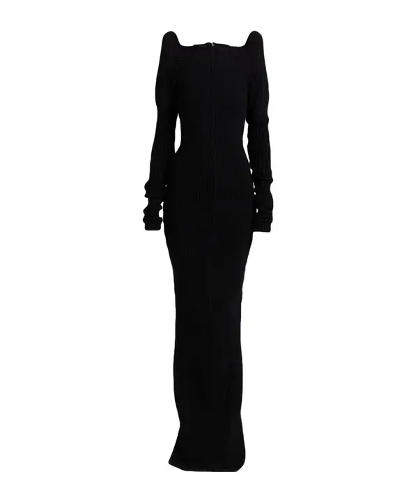 Rick Owens Knitted Bodycon Dress - Black