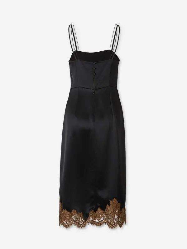 Dorothee Schumacher Shiny Statement Midi Lingerie Dress