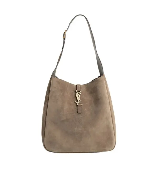 Saint Laurent Suede Shoulder Bag - Brown