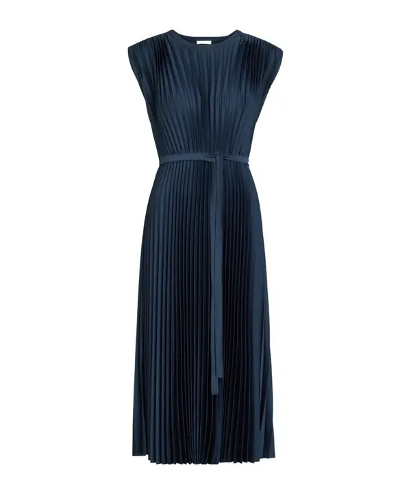 JOSEPH Pleated Dress - Black