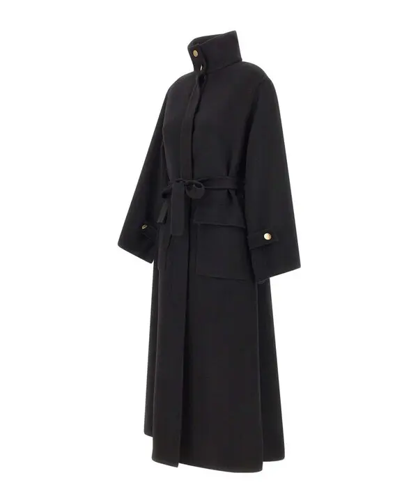KAOS Belted High-collar Coat