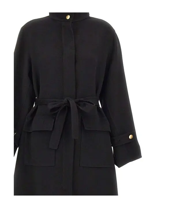 KAOS Belted High-collar Coat