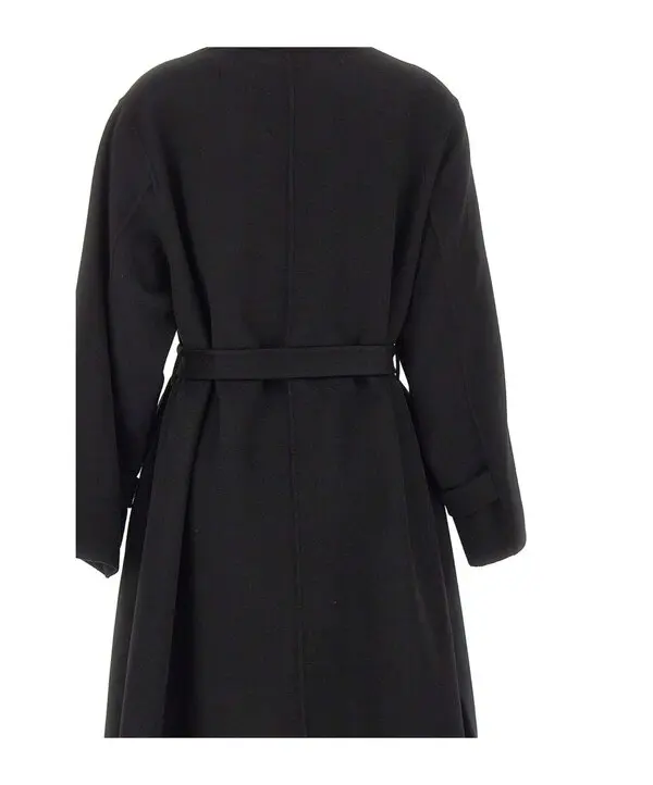 KAOS Belted High-collar Coat