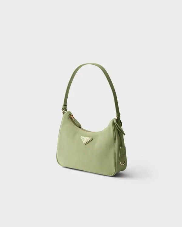 Prada Re-edition 2005 Nubuck And Saffiano Leather Mini-bag