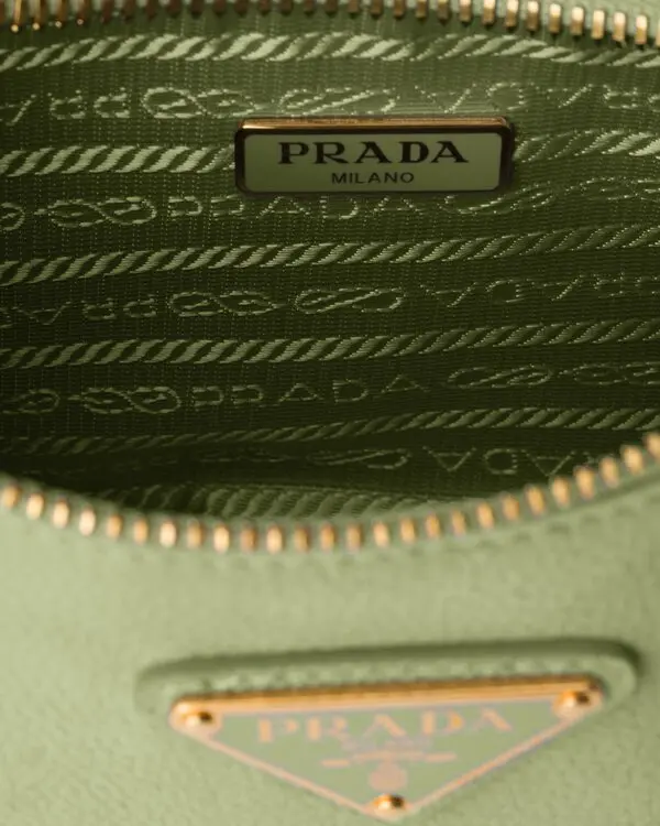 Prada Re-edition 2005 Nubuck And Saffiano Leather Mini-bag