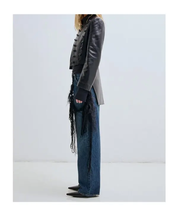 DARKPARK Moss Leather Napoleon Jacket