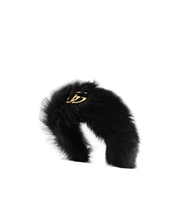 Gucci Fuzzy Hair Band With Double G