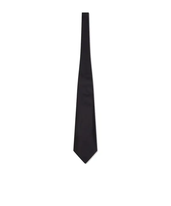 Dolce & Gabbana Dolce Gabbana Logo Patch Satin Tie