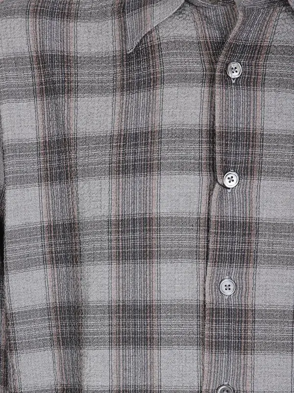 SUNFLOWER Studio Check Seersucker Shirt
