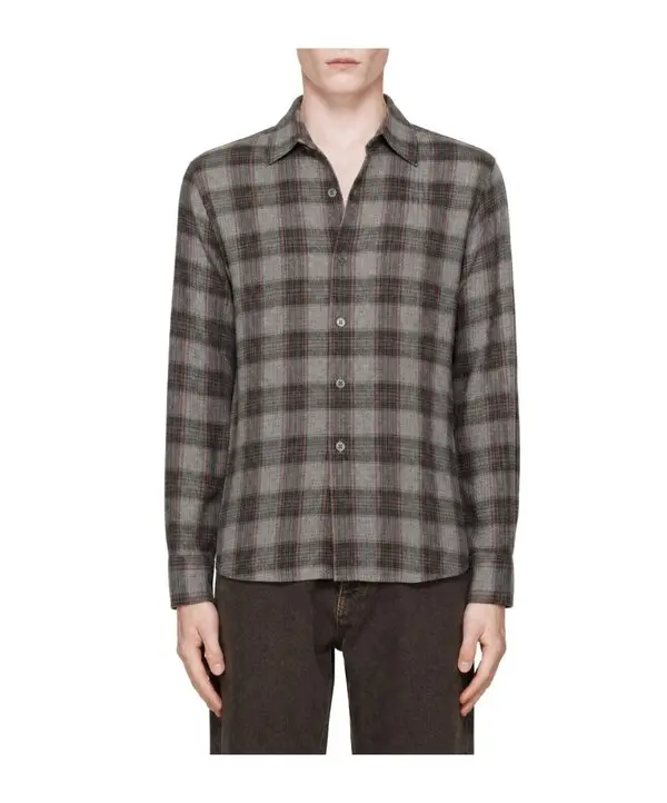 SUNFLOWER Studio Check Seersucker Shirt
